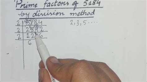 Prime Factors Of 5184 By Division Method In Urdu Hindi Youtube