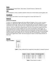 Lab Report Docx Name Destiny Darrah Daniel Gann Alexa Davis Jewell Simmons Mehreen Tai Title