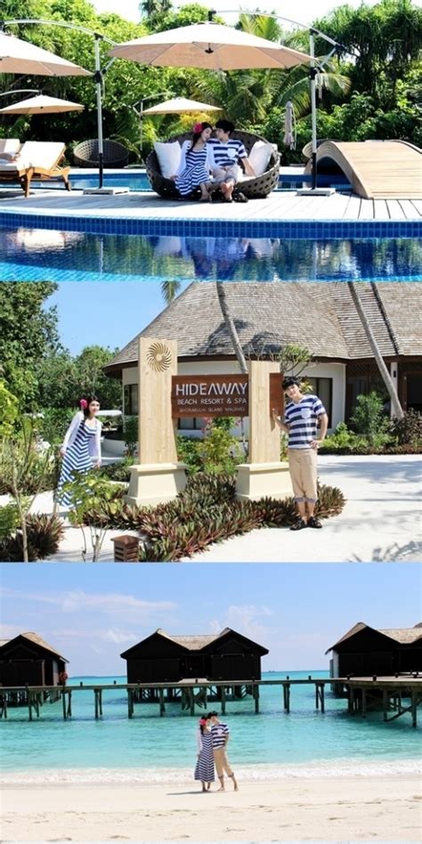 성민 김사은 부부 몰디브 신혼여행 사진 공개 다정 텐아시아