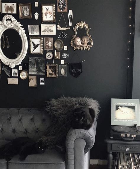 Gothic Home Decor Inspiration Gothic Decor White Walls Minimal Goth