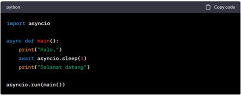 Pengenalan Ke Asyncio Untuk Pemrograman Asynchronous Di Python