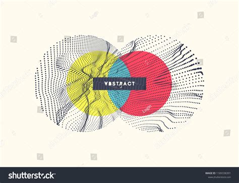 Trendy Abstract Background Array Dynamic Particles Stock Vector Royalty Free