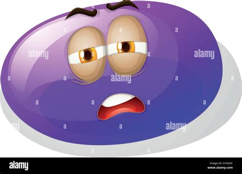 Jelly Bean With Face Illustration Stock Vector Image And Art Alamy