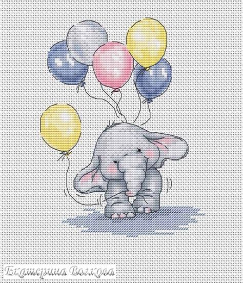 Gallery.ru / Фото #1 - Слоник - appolinaria74 | Elephant cross stitch ...