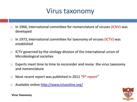 Virus Taxonomy And Classification Pdf