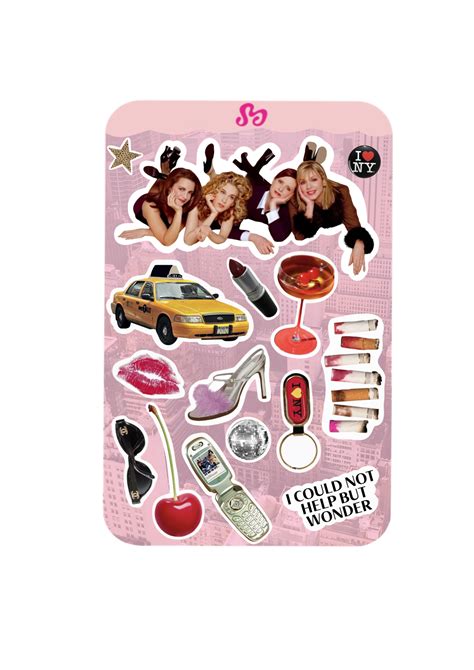 Sex And The City Sticker Sheet Milanosdesigns