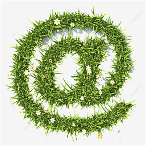 Grass Font At Sign 3d Season Type Environment Rendering Png