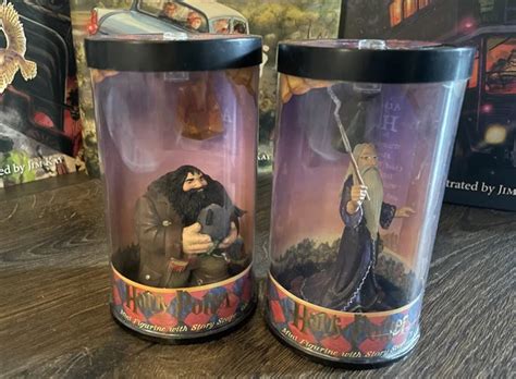 Harry Potter Hagrid And Dumbledore Hero Series Mini Figurine W Story