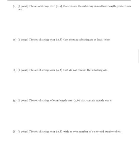 Solved Regular Expressions 9 Write The Regular Expression