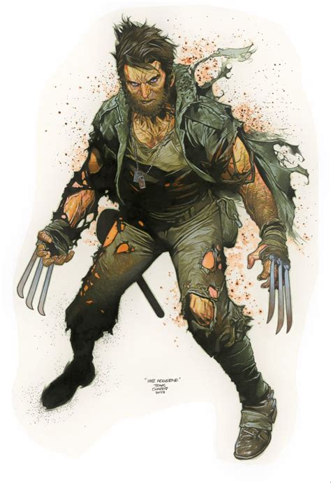 Travis Charest Wolverine Logan Marvel Art Wolverine Comic Art