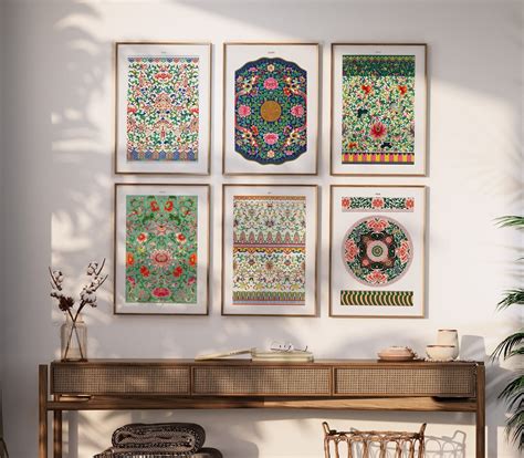 Set Of 6 Owen Jones Print Eclectic Gallery Set Gallery Wall Jones Wall