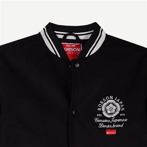 Bobson Japanese Mens Basic Jacket Regular Fit 131670 Black Bobson ボブソン