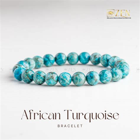 African Turquoise Bracelet For Growth And Balance The Zen Crystals