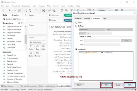 Conditional Filters In Tableau