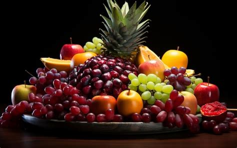 Premium Ai Image Luscious Fruit Assortment Generative By Ai
