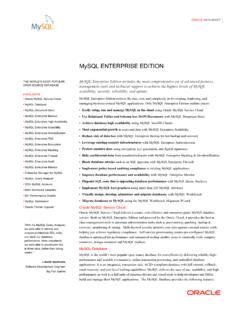 MySQL ENTERPRISE EDITION Mysql Enterprise Edition Pdf PDF4PRO