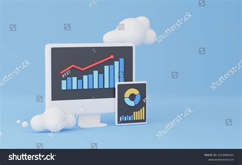 Web Report Dashboard Monitor Concept Online Stock Illustration 2210964207 Shutterstock