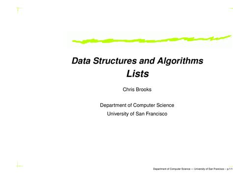 Data Structure And Algorithms Lecture Slides Cs 245 Docsity