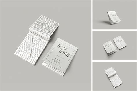 Notepad A Open Mockup Behance