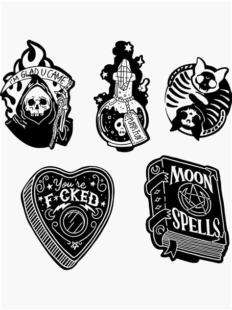 Scary Stickers Sticker For Sale By Digs21 Redbubble