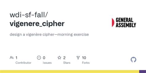Github Wdi Sf Fallvigenerecipher Design A Vigenère Cipher—morning