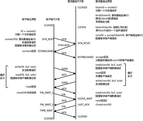网络编程2 tcp通信时序和状态 tcp时序图 csdn博客