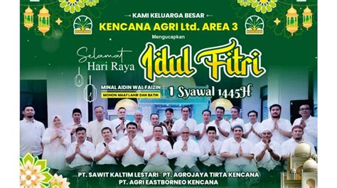 Segenap Manajemen Kal Area 3 Ucapkan Selamat Hari Raya Idul Fitri 1445 H Maaf Lahir Bathin 🙏🙏