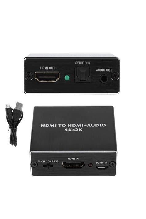 Boblov Hdmi Ses Ayırıcı 4k 2k Hdmidan Optik Spdif Toslink Hdmi 3 5 Mm