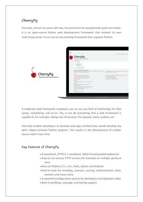 Top 10 Python Frameworks For Web Development In 2020 Pdf