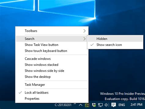 Windows 10 Tip How To Hide Task View And Search Button From Taskbar NEXTOFWINDOWS COM