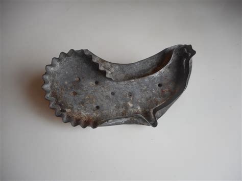 Antique Soldered Tin Peacock Cookie Cutter Rare Peacock Cookie Cutter