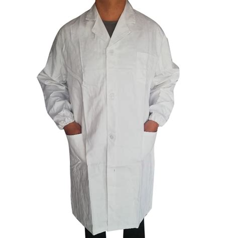 Yubnlvae Professional Lab Coat For Men Women Long Sleeve White Unisex