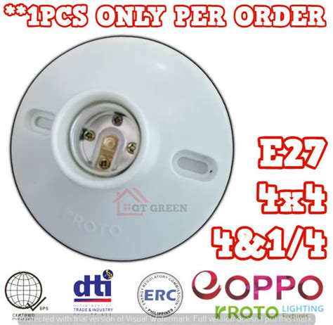 1pcs Ceiling Receptacle Light Bulb Socket 3x3 4x4 E27 5a 250v