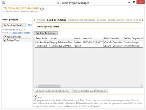 Tfs How To Quickly Delete All Build Definition Stack Overflow