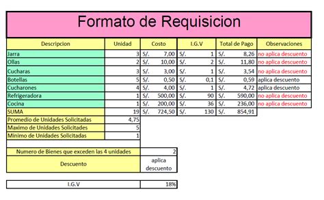 Formato De Requisición Excel ~ Four Armony