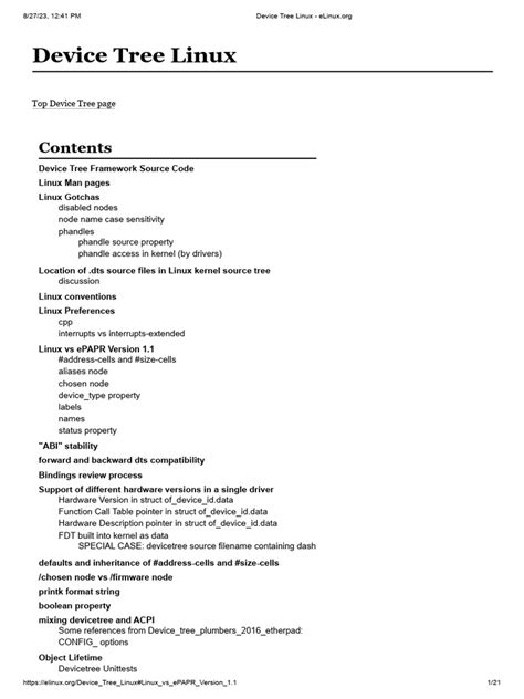 Device Tree Linux Pdf Pointer Computer Programming Information