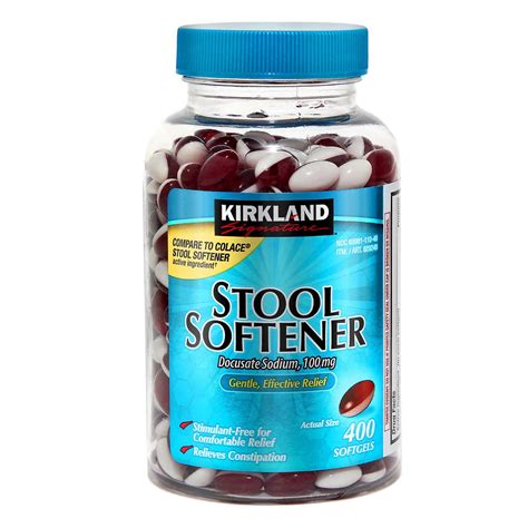 Ks Stool Softener Docusate Sodium 100 Mg 400 Softgels