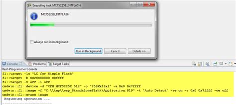 standalone flash programmer mcu on eclipse