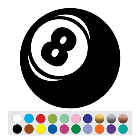 8 Ball Decal Etsy