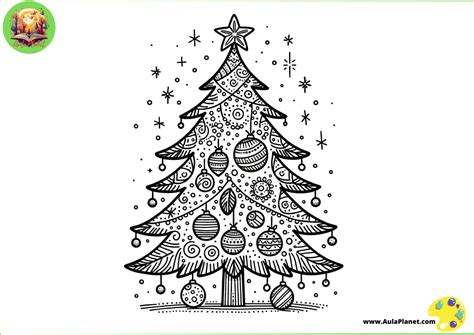 Árbol De Navidad Para Colorear Celebra Las Fiestas Con Creatividad
