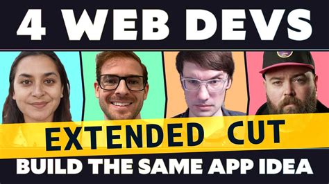 Extended Cut 4 Web Devs 1 App Idea Webdevcody Anjana Vakil Tom