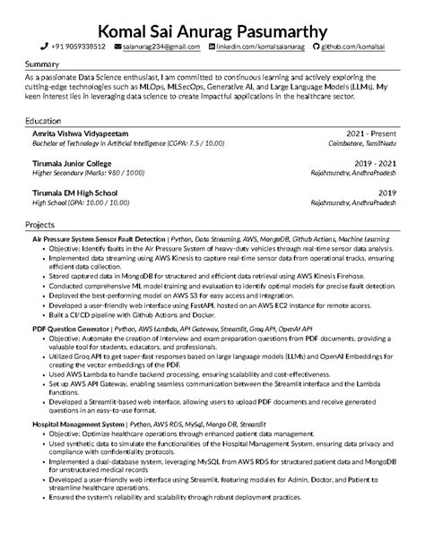 Komal Sai Anurag Pasumarthy Resume Komal Sai Anurag Pasumarthy 91