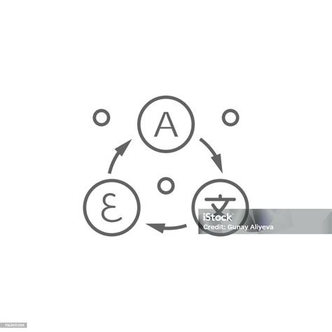 번역 원 아이콘 번역기 아이콘의 요소입니다 웹 사이트 디자인 및 개발 앱 개발을위한 얇은 줄 아이콘 개념에 대한 스톡 벡터 아트 및 기타 이미지 Istock