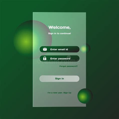 Template Glassmorphism Stock Illustrations 4702 Template