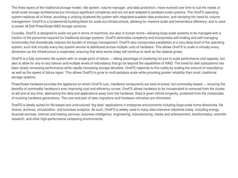 Introduction Dell Powerscale Onefs Technical Overview Dell Technologies Info Hub