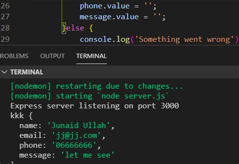Javascript Post Request To Server Is Giving Me Error In Express Net