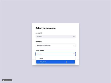 select data to visualize from airtable superchart