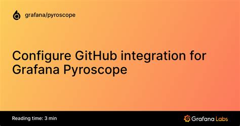 Configure Github Integration For Grafana Pyroscope Grafana Pyroscope