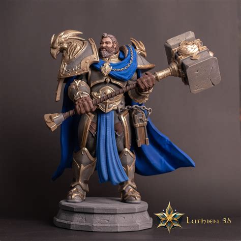 Uther The Lightbringer World Of Warcraft Warcraft Uther Figure Uther 3d
