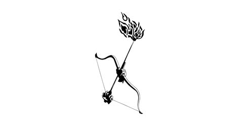 Flaming Arrow Arrow Sticker Teepublic